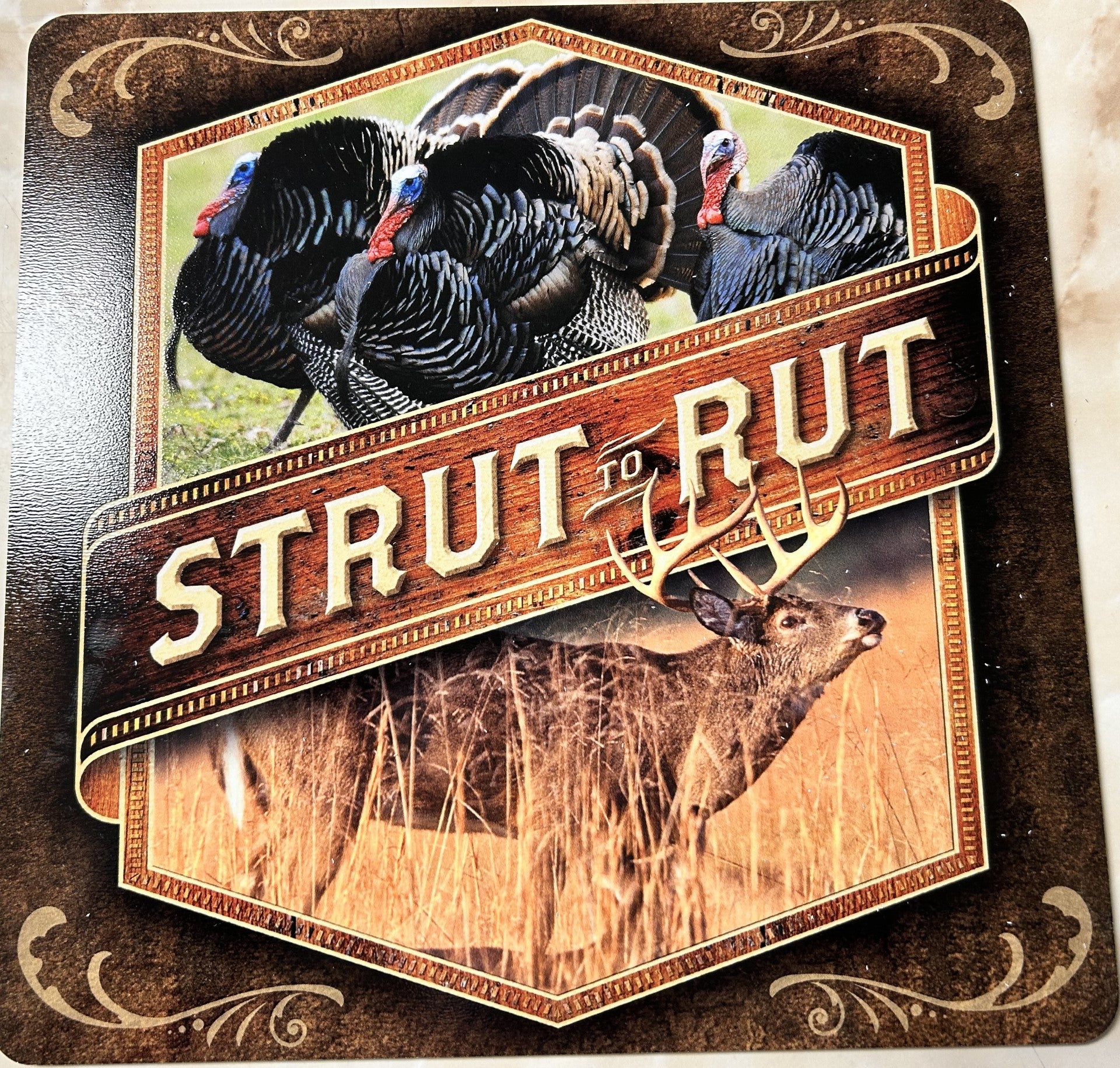 Strut to Rut Sign 12x12 – Arnall Grocery